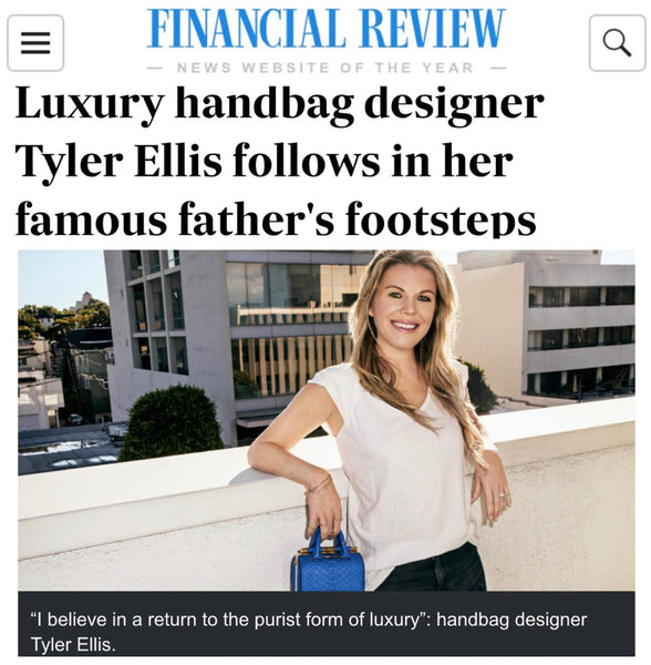 AFR: Tyler Ellis Follows Her Father's Footsteps