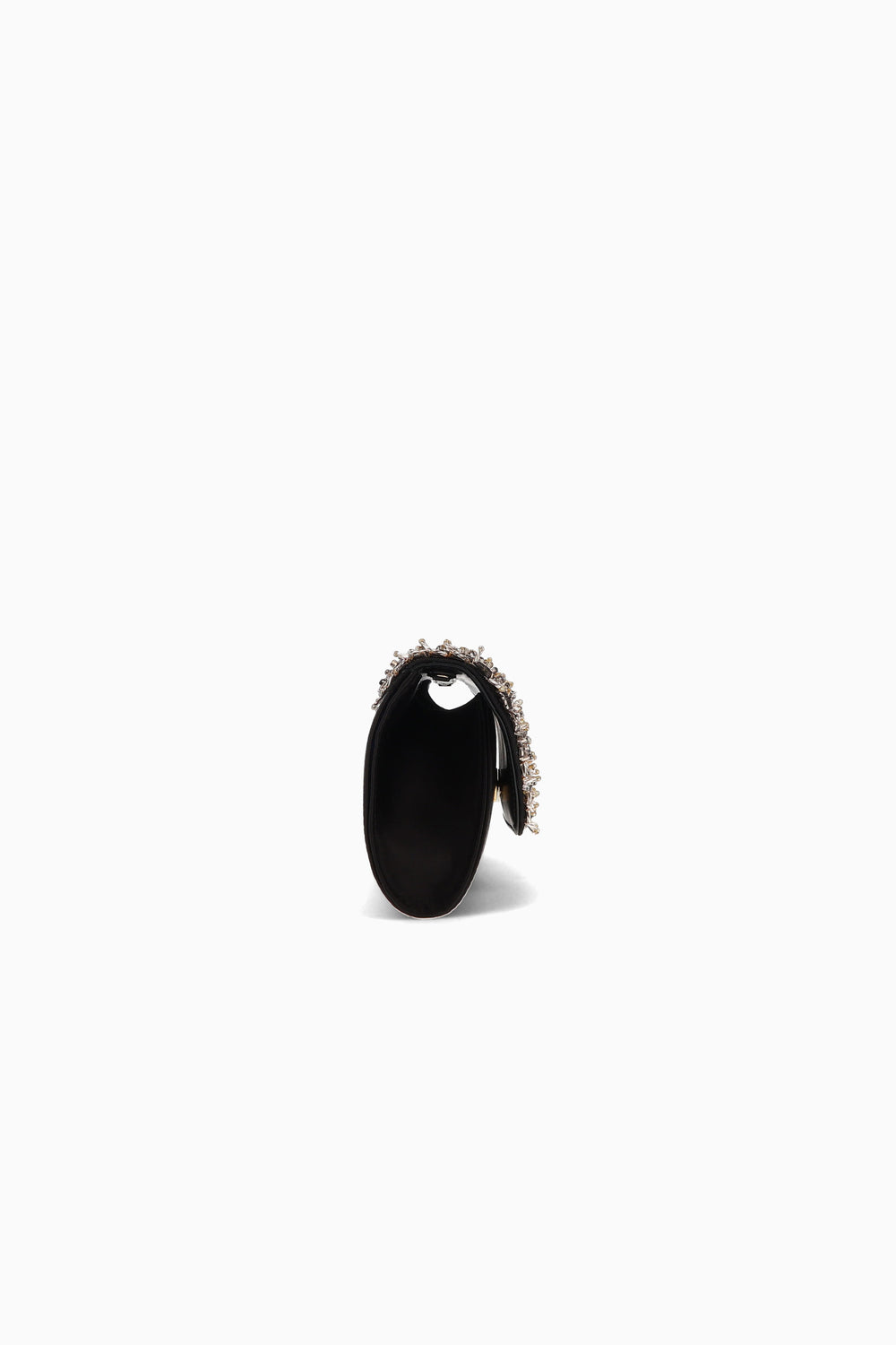 Luxury Black East-West Designer Evening Satin Clutch Bag | Tyler Ellis ...