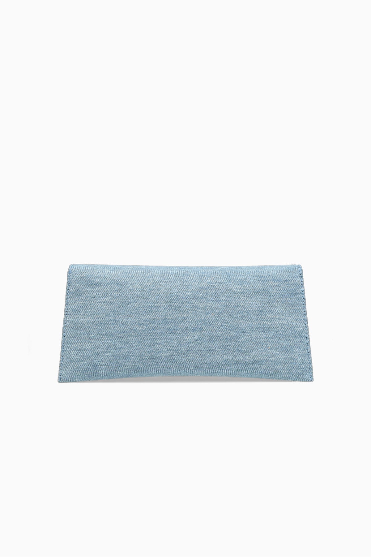 Denim Luxury East-West Designer Crossbody Clutch Bag | Tyler Ellis